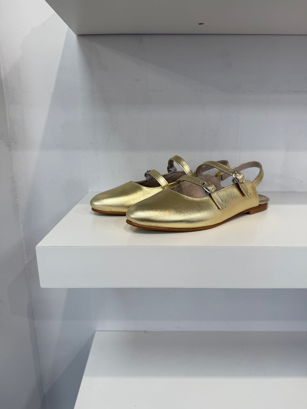 Valencia Platino Double Buckle Slingback – Hal Shoes New Jersey