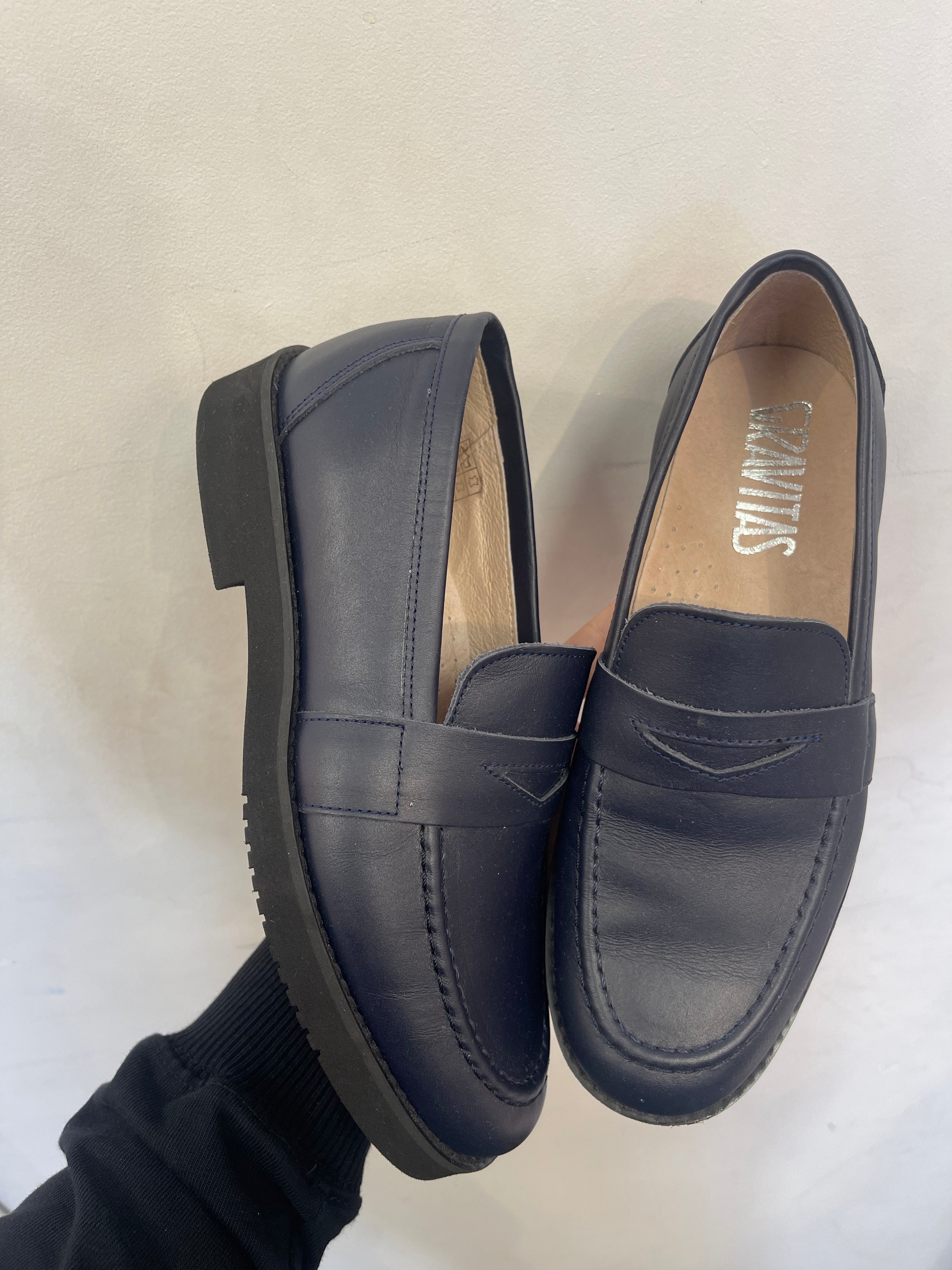 Gravitas Navy Penny Loafer – Hal Shoes New Jersey